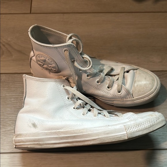 Converse | Shoes | Converse White Hightop Sneakers | Poshmark